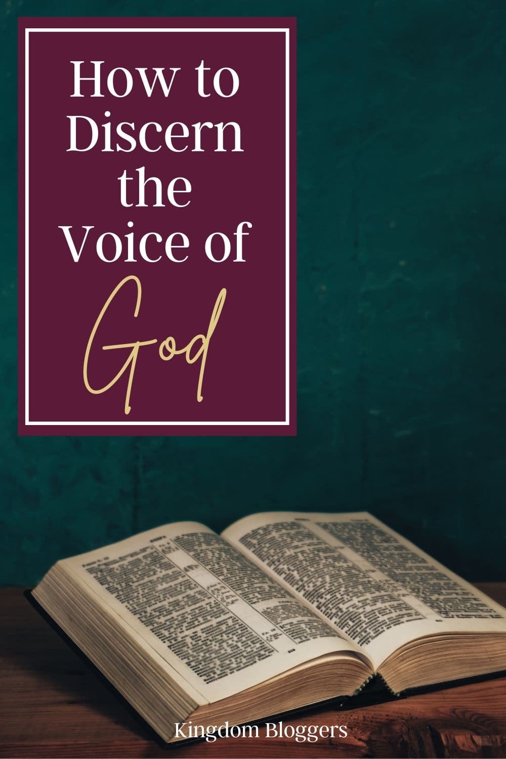 Discerning the Voice of God