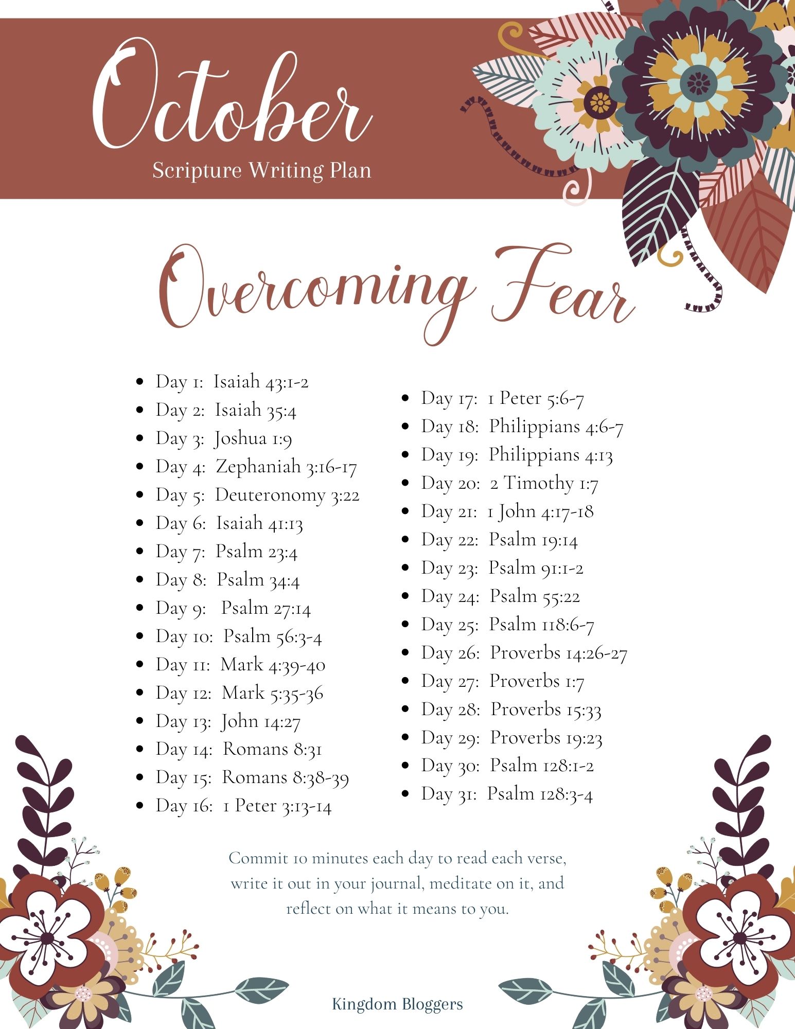 Scripture Writing Plans for the Whole Year - Kingdom Bloggers
