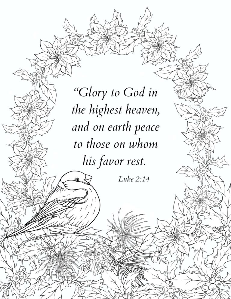 Free Printable Bible Verse Coloring Pages - Kingdom Bloggers