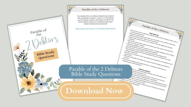 Parable of the Two Debtors (with Study Questions)