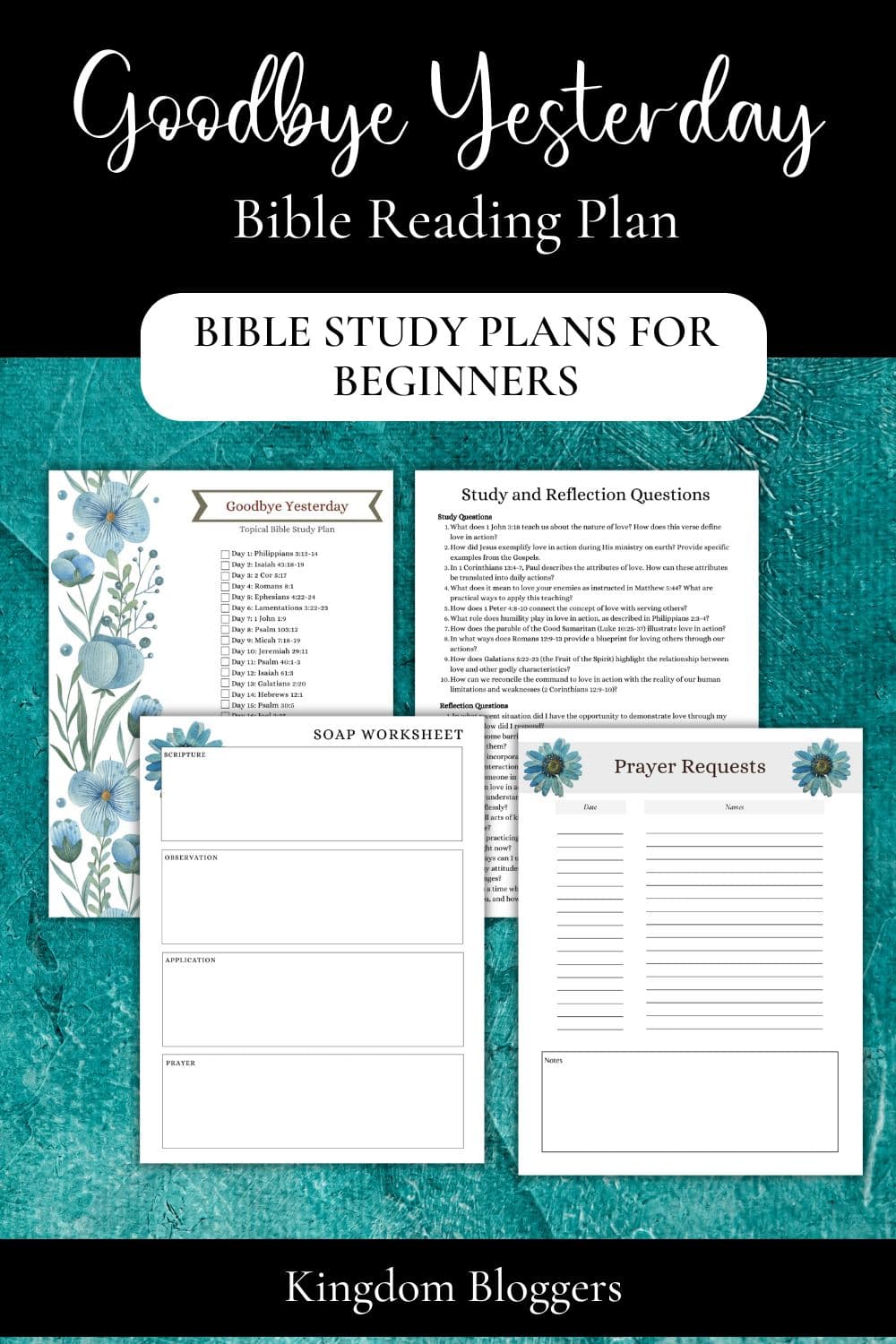 Goodbye Yesterday Bible Reading Plan