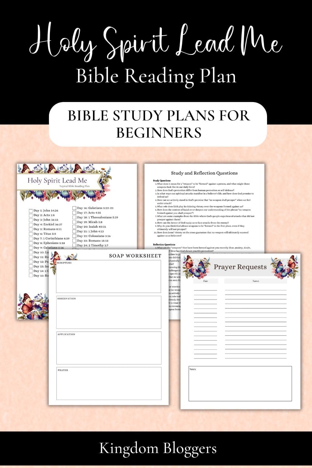 Holy Spirit Lead Me Bible Reading Plan